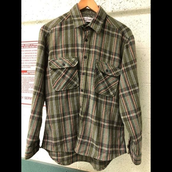 Sears | Shirts | Vintage Sears Roebuck Woolblend Shirt | Poshmark